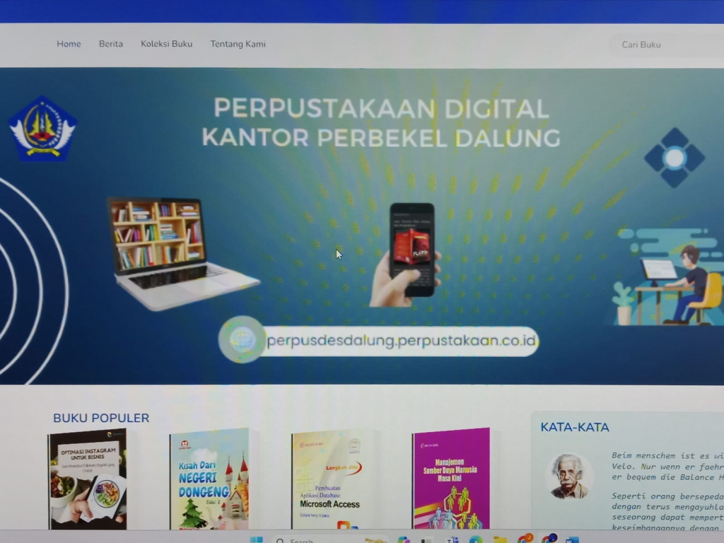 Tingkatkan Literasi Masyarakat, Desa Dalung Luncurkan Perpustakaan Digital. | Desadalung Badung